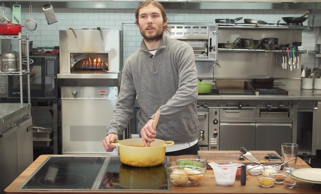 alex olson cooking show vegan curry skate vice | BOARD RAP